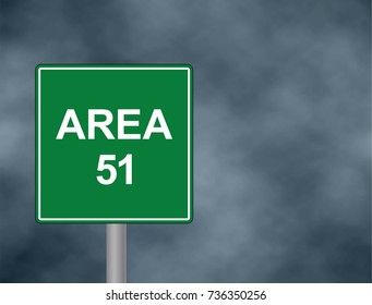 Area 51 Road Side Sign Illustration 스톡 벡터(로열티 프리) 736350256 | Shutterstock
