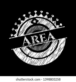 Area Chalkboard Emblem Vector Illustration Detailed: เวกเตอร์สต็อก ...