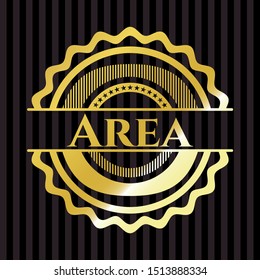 Area Gold Emblem Vector Illustration Detailed Stock Vector (Royalty ...