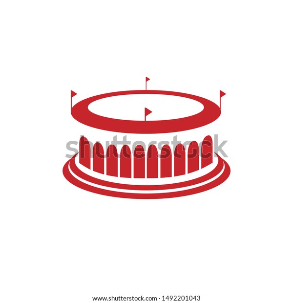 Arena Graphic Design Stadium Vector Stock Vector (Royalty Free ...
