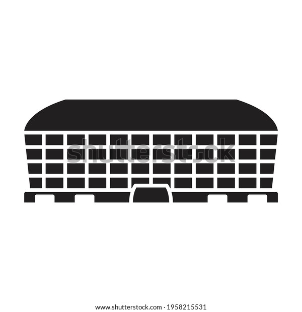Arena Vector Black Icon Vector Illustration Stock Vector (Royalty Free ...