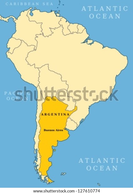 Argentina Locator Map Country Capital City Stock Vector (Royalty Free ... Argentina Locator Map Country Capital City Stock Vector (Royalty Free ...