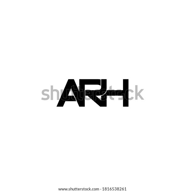 Arh Letter Original Monogram Logo Design: เวกเตอร์สต็อก (ปลอดค่า ...