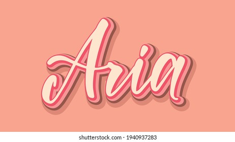 Aria Name Vector Retro Strawberry Chocolate: เวกเตอร์สต็อก (ปลอดค่า ...