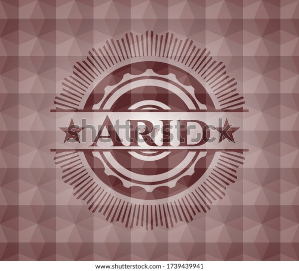 Arid Red Seamless Badge Geometric Background Stock Vector (Royalty Free ...