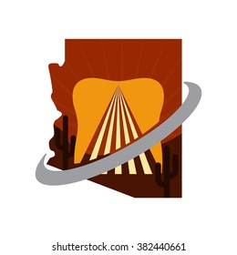 Arizona Logo Vector Stock Vector (Royalty Free) 382440661 | Shutterstock