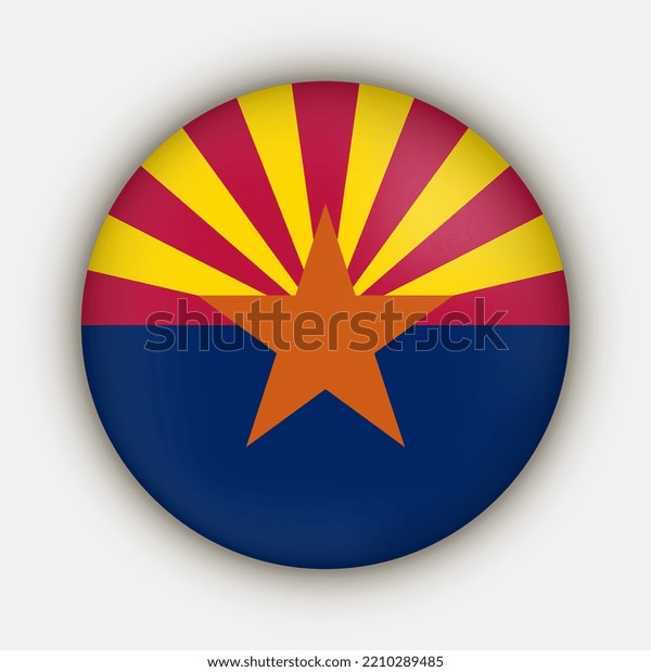 Arizona State Flag Vector Illustration Stock Vector (Royalty Free ...