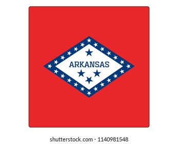 Arkansas Flag Map Stock Vector (Royalty Free) 790363984