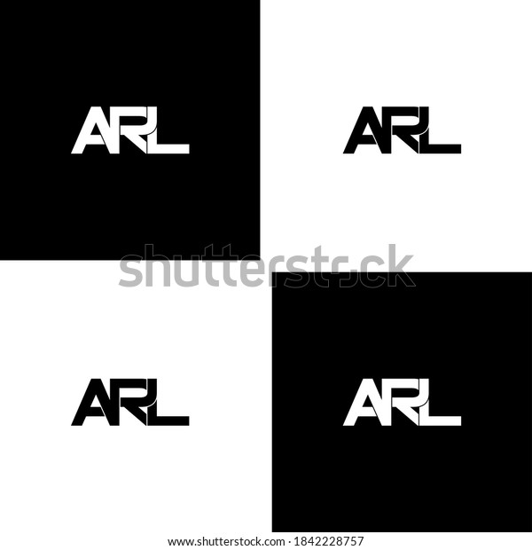 Arl Letter Original Monogram Logo Design Stock Vector (Royalty Free ...
