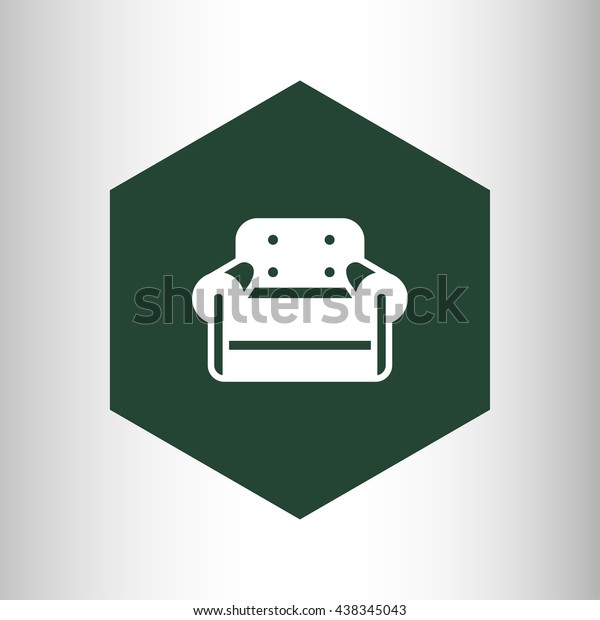 Arm Chair Icon Stock Vector (Royalty Free) 438345043 | Shutterstock