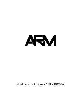 Arm Letter Original Monogram Logo Design: стоковая векторная графика ...