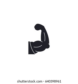 Arm Muscle Icon Stock Vector (Royalty Free) 640398961