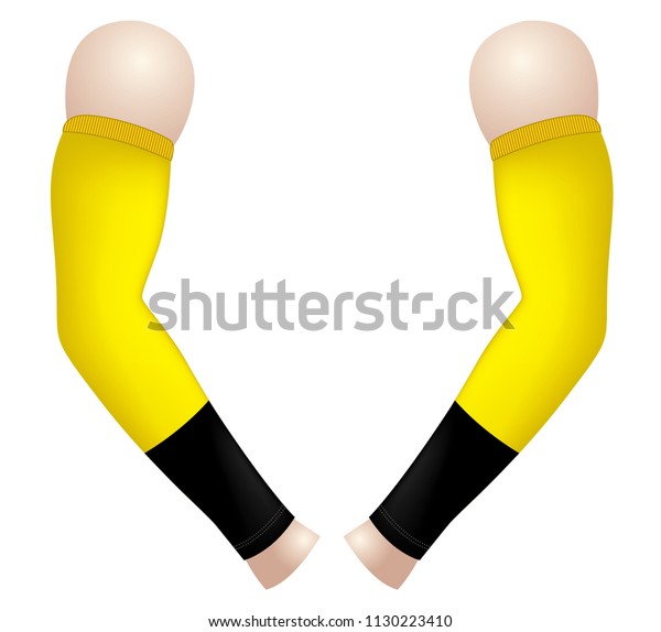 Arm Sleeve Design Vector Yellowblack Colors Stock Vector (Royalty Free ...