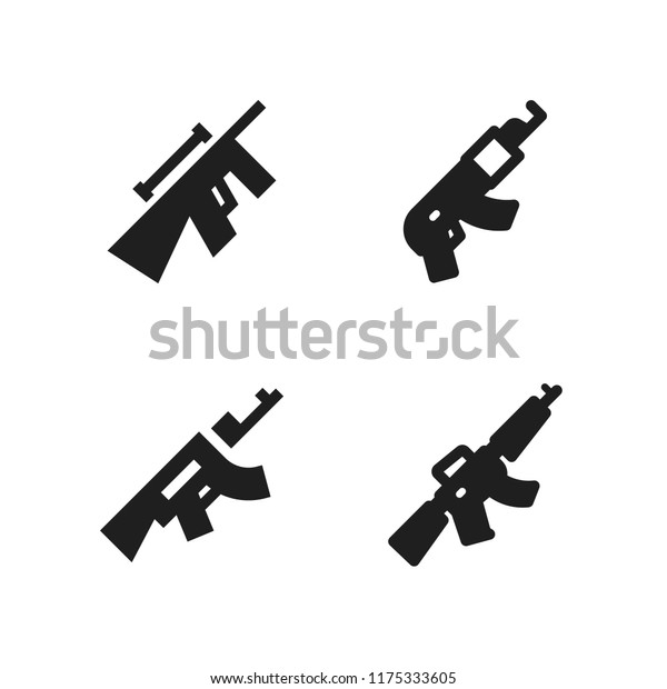Armed Icon 4 Armed Vector Icons Stock Vector (Royalty Free) 1175333605 ...