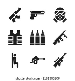 Armed Icon 9 Armed Vector Icons Stock Vector (Royalty Free) 1181303209 ...