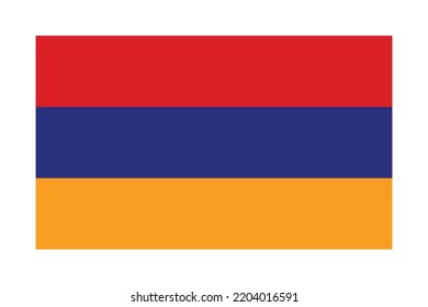Armenia Flag Official Colors Proportion Correctly Stock Vector (Royalty ...