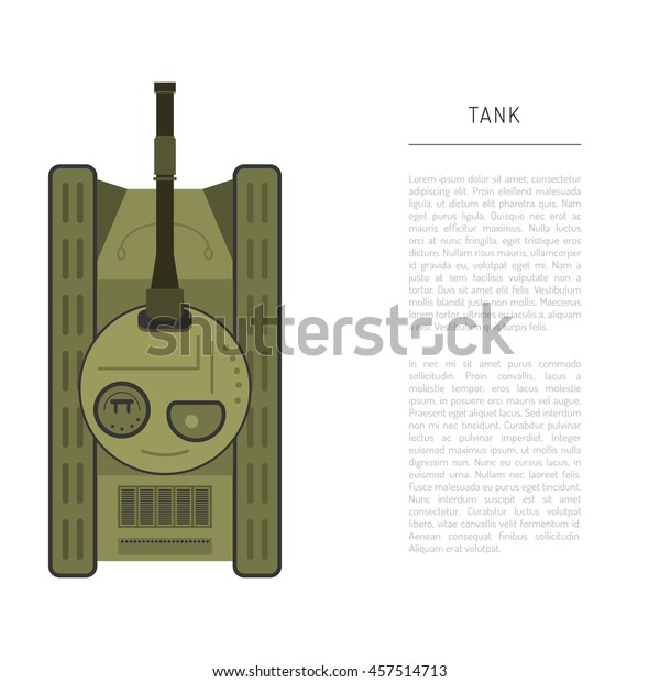 Armored Car Tank Top View Artillery Stock Vector (Royalty Free ...