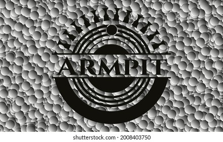 Armpit Dark Icon Emblem Bubbles Background Stock Vector (Royalty Free ...
