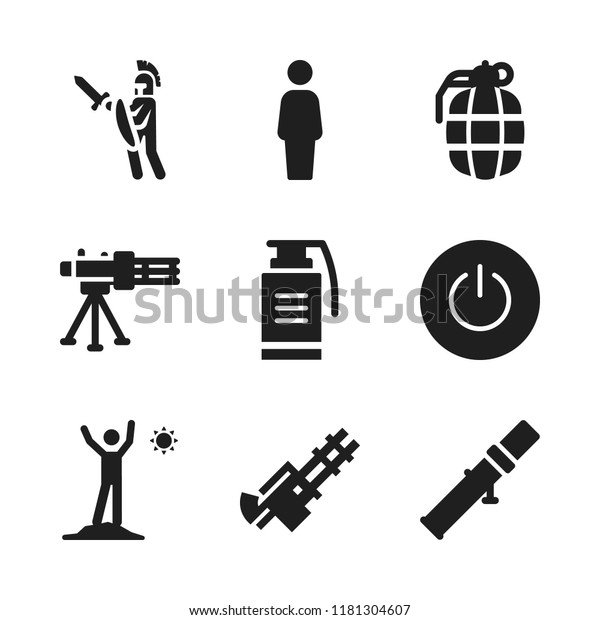 Arms Icon 9 Arms Vector Icons Stock Vector (Royalty Free) 1181304607