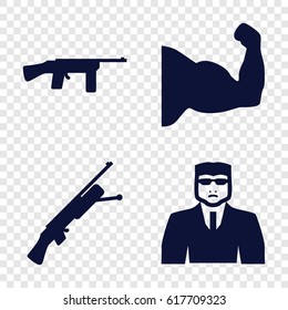 Arms Icons Set Set 4 Arms Stock Vector (Royalty Free) 617709323 ...