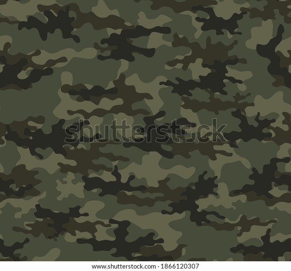 Army Camo Texture Seamless Trendy Vector Stock Vector (Royalty Free ...
