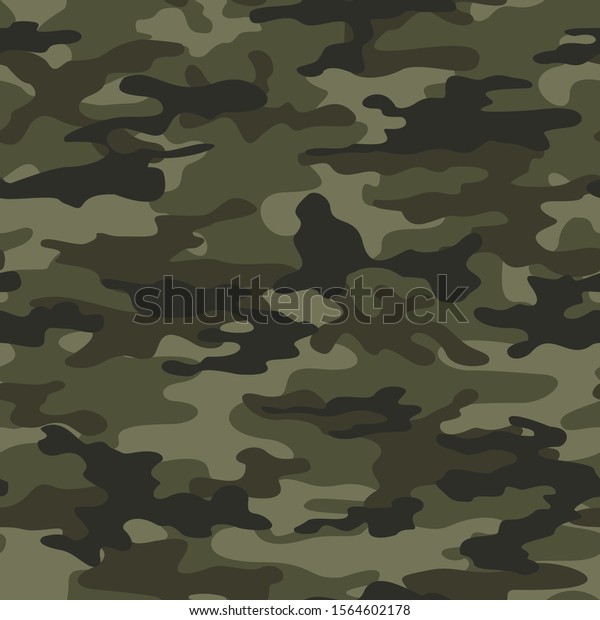 Army Camouflage Print Pattern Military Texture Stock Vector (Royalty ...