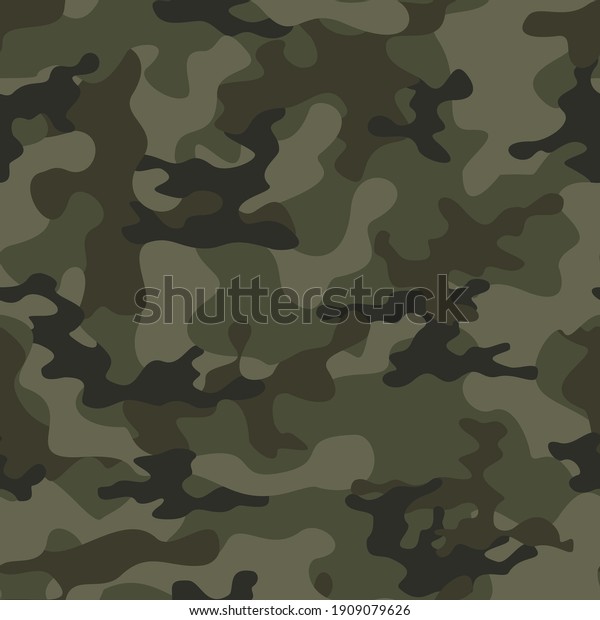 Army Classic Army Camouflage Background Seamless Stock Vector (Royalty ...