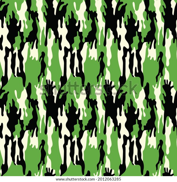 Army Dress Pattern Army Uniform Pattern Stock Vector (Royalty Free ...