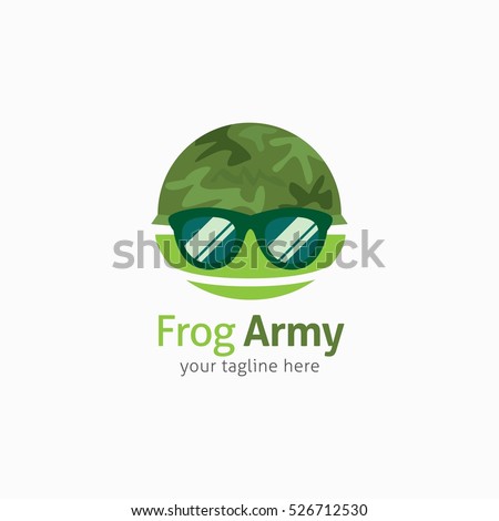 Army Frog Logo Design Template Vector Stock Vector (Royalty Free ...