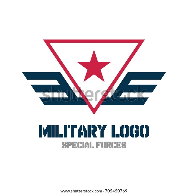 Army Logo Template Military Logo Concept Stock Vector (Royalty Free ...