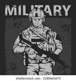 Army Military Vector Illustration Stock Vector (Royalty Free ...