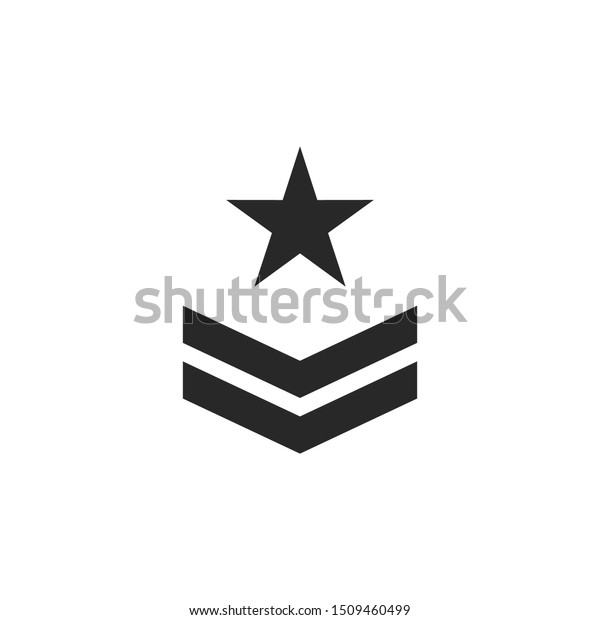 Army Rank Emblem Icon Vector 스톡 벡터(로열티 프리) 1509460499 | Shutterstock