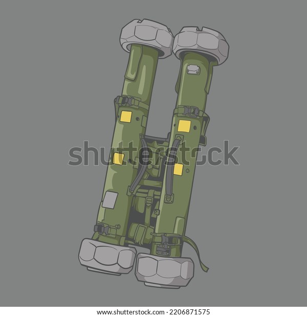 Army Rocket Launcher Vector Illustration Design Stock Vector (Royalty ...
