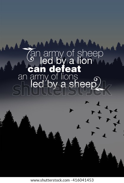 Army Sheep Led By Lion Can Stock Vector (Royalty Free) 416041453 ...