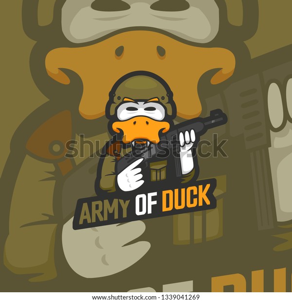Army Soldier Duck World War Germany Stock Vector (Royalty Free ...