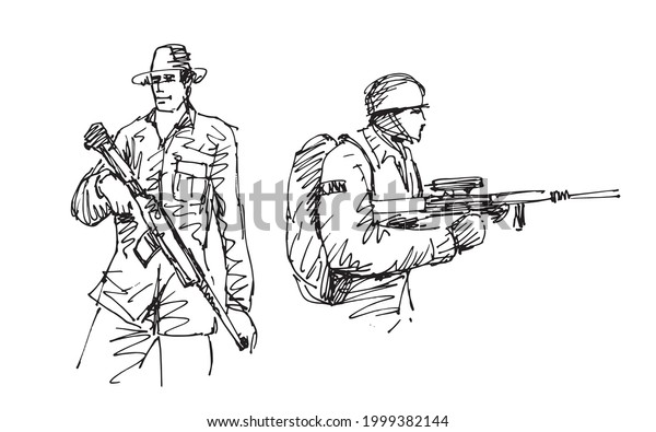 14,710 Sketch Army Images, Stock Photos & Vectors | Shutterstock