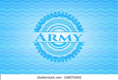 Army Water Representation Emblem Stock Vector (Royalty Free) 1340753342 ...
