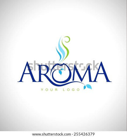 Aroma Therapy Logo Design Aromatic Oils Image vectorielle de stock ...