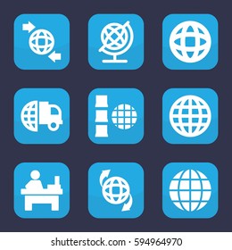 Around Icon Set 9 Filled Around Stock Vector (Royalty Free) 594964970 ...