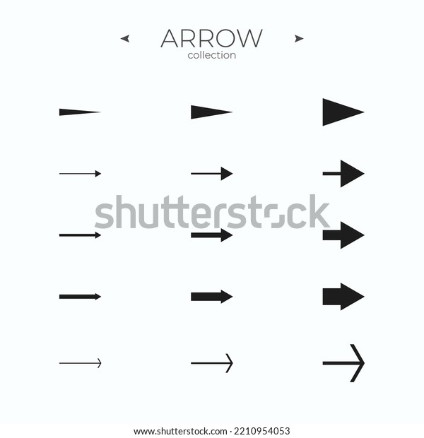 Arow Icons Arrows Icons Set Arrow Stock Vector (Royalty Free ...