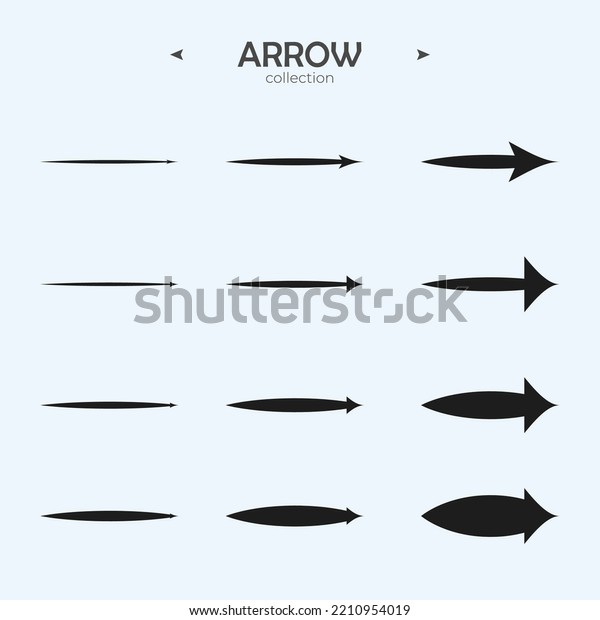 Arow Icons Icons Collection Modern Vector Stock Vector (Royalty Free ...
