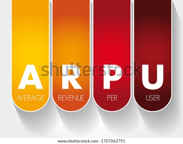 Arpu Average Revenue Per User Acronym Stock Vector (Royalty Free ...