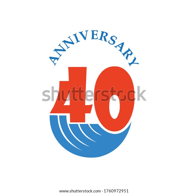 Arrangement Numbers Four Zero Forty Very Stock Vector (Royalty Free ...