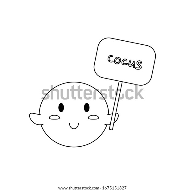 Arrangements Cocci Vector Illustration Cute Coccus: เวกเตอร์สต็อก (ปลอด ...