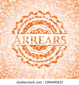 Arrears Orange Tile Background Illustration Square Stock Vector ...