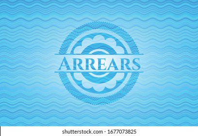 Arrears Water Wave Emblem Vector Illustration Stock Vector (Royalty ...