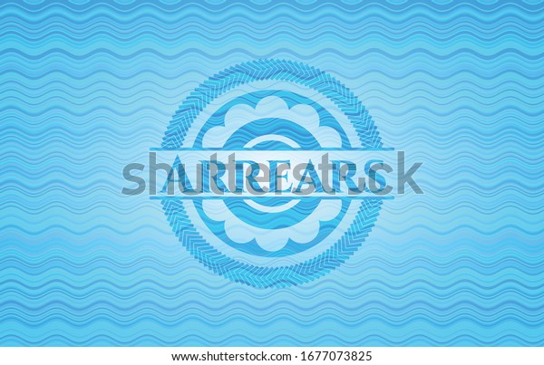 Arrears Water Wave Emblem Vector Illustration Stock Vector (Royalty ...