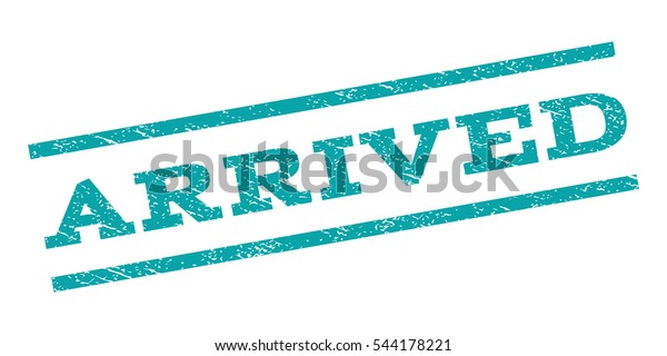 Arrived Watermark Stamp Text Tag Between Stock Vector (Royalty Free ...