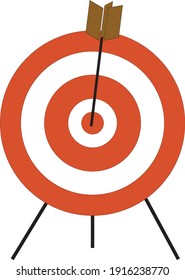 Arrow Aim Board Graphic Vector Stock Vector (Royalty Free) 1916238770 ...