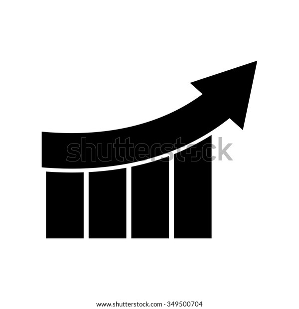 Arrow Bar Chart Icon Stock Vector (Royalty Free) 349500704 | Shutterstock